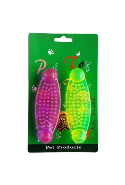 Eastland Plastik İkili Diş Kaşıma Köpek Oyuncağı 12Cm Eastland Plastik İkili Diş Kaşıma Köpek Oyuncağı 12Cm