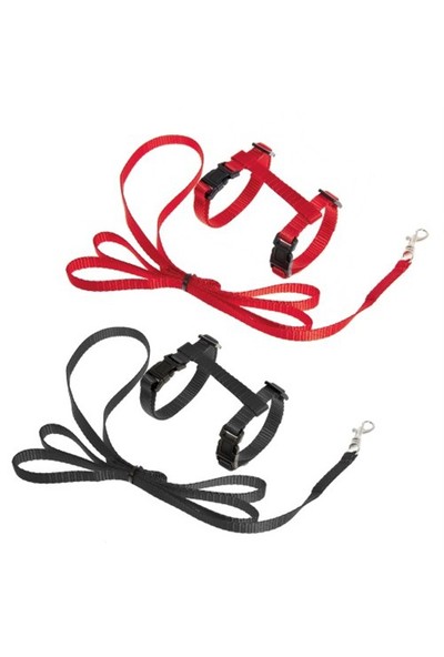 Karlie Flamingo Asp Yavru Kedi Göğüs+Uzatma Tasması Gri