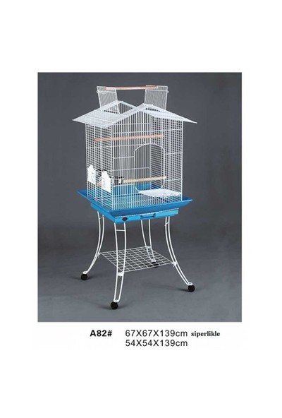 Dayang Papağan Kafesi Ayaklı 54X54x139