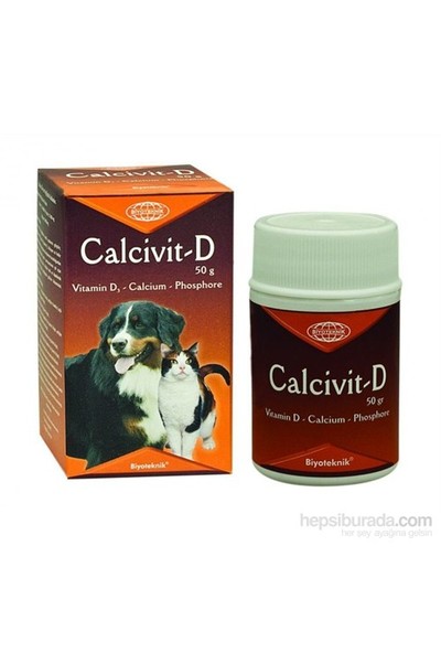 Biyo Teknik Calcivit-D Köpek Vitamini 50 Gram Biyo Teknik Calcivit-D Köpek Vitamini 50 Gram