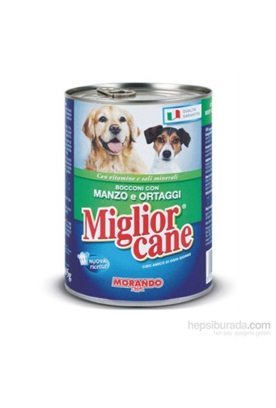 Köpek Konserve Biftek & Sebze 405 Gr