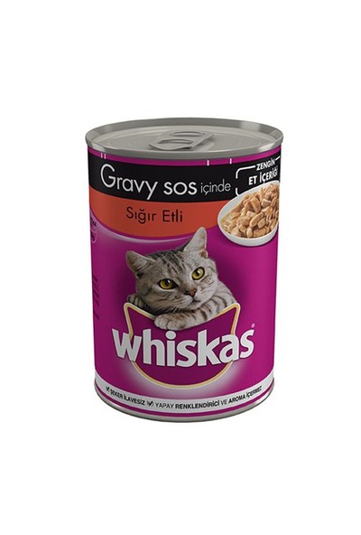 Whiskas Konserve Biftekli Kedi Konserve 400 gr Whiskas Konserve Biftekli Kedi Konserve 400 gr