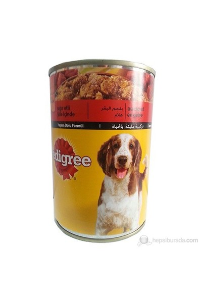 Pedigree Sığır Etli Köpek Konservesi 400 gr Pedigree Sığır Etli Köpek Konservesi 400 gr