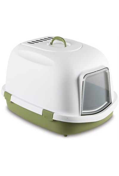 Stefanplast Queen Kapalı Kedi Tuvaleti Mavi