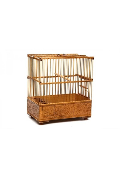 Saka Kafesi Bambu İşlemeli