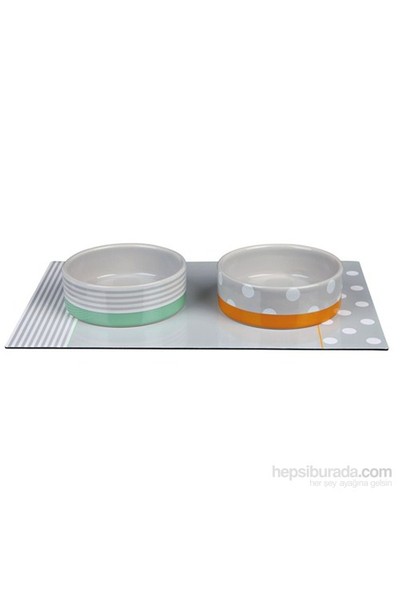 Trixie Köpek Mama,Su Kapları Ve Servisi 2×0.8Lt43X28