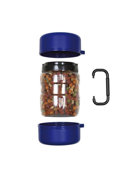 Trixe pet seyahat seti2 kap+1 plastik kavanoz