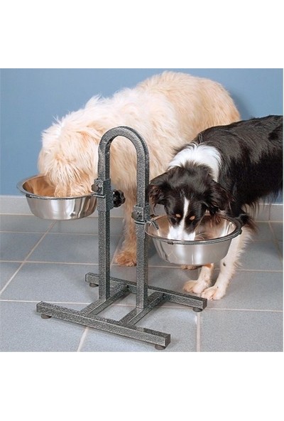 İkili Köpek Mama Kabı Seti Ayaklı 2, 8 Litre İkili Köpek Mama Kabı Seti Ayaklı 2, 8 Litre