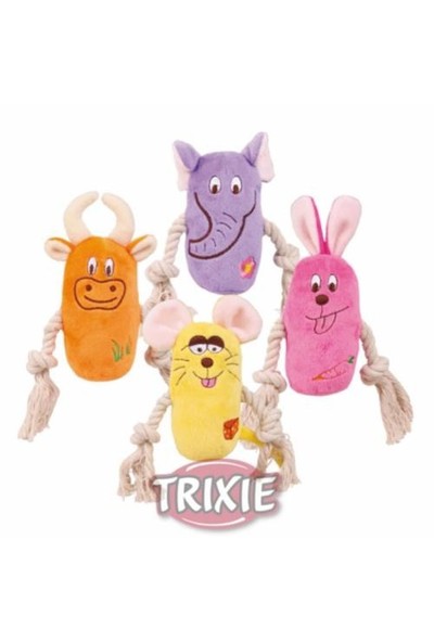 Trixie köpek oyuncağı , peluş ipli 13cm Trixie köpek oyuncağı , peluş ipli 13cm