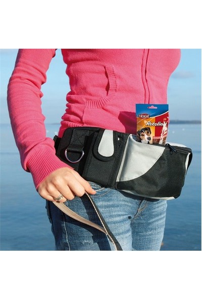 Trixie Eğitmen Bel Çantası siyah/gri 62-125 cm Trixie Eğitmen Bel Çantası siyah/gri 62-125 cm