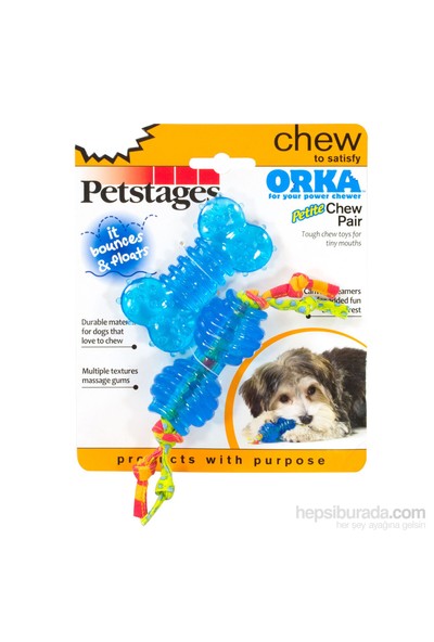 Petstages Orka Chew Pair İkili (Patentli Orka Malzemesi, Sağlığa Zararsız, Köpek Oyuncağı) Petstages Orka Chew Pair İkili (Patentli Orka Malzemesi, Sağlığa Zararsız, Köpek Oyuncağı)
