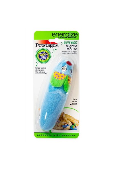 Petstages Green Magic Mightie Mouse (Sadece Kuzey Amerika'Da Yetiştirilen Çok Özel Catnipli Kedi Oyuncağı)