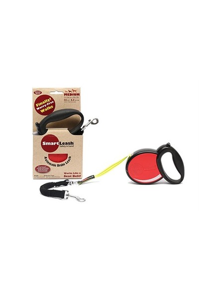 Smart Leash M Kırmızı Otomatik Köpek Tasması Smart Leash M Kırmızı Otomatik Köpek Tasması