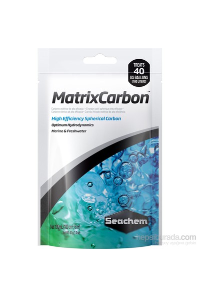 Seachem Matrıx Carbon 100 Ml Akvaryum Filtre Malzemesi Seachem Matrıx Carbon 100 Ml Akvaryum Filtre Malzemesi
