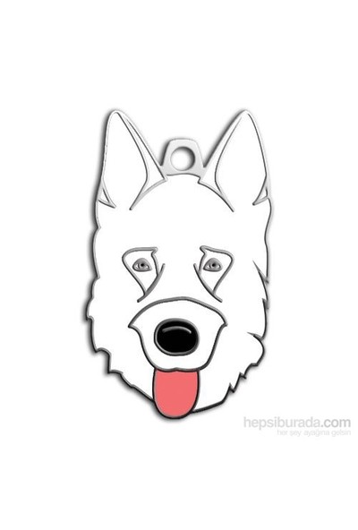 Dalis Pet Tag - Alman Kurdu Köpek Künyesi - Beyaz (İsimlik)
