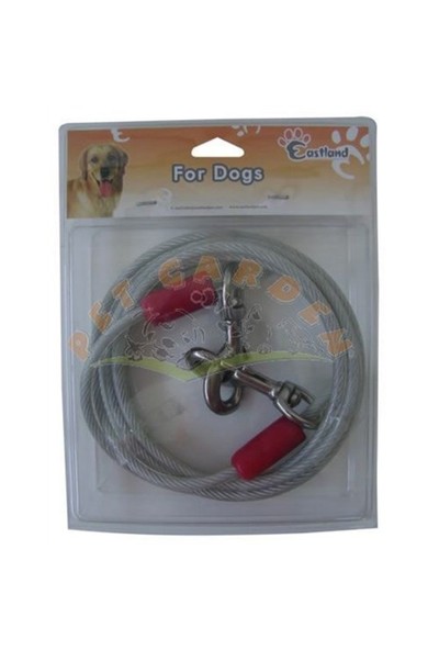 Eastland Köpek Bahçe Bağlama Çelik Halat 3 Metre*77Kg