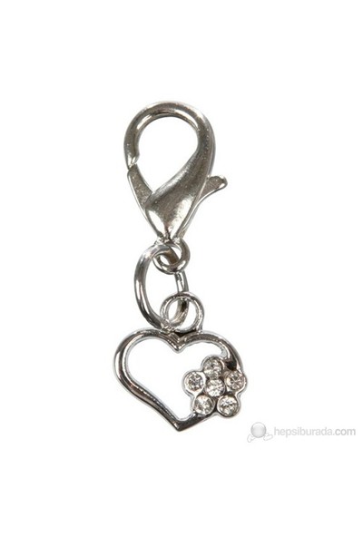 Trixie Kedi Köpek Boyun Tasma Süsü Kalp Ve Çiçek Desenli 16x12 mm