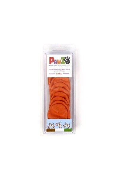 Pawz Köpek Galoşu X Small ( Orange ) 12'Li