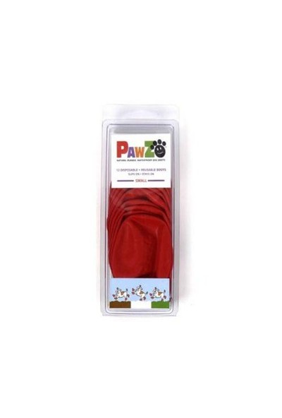 Pawz Köpek Galoşu Small ( Red ) 12'Li