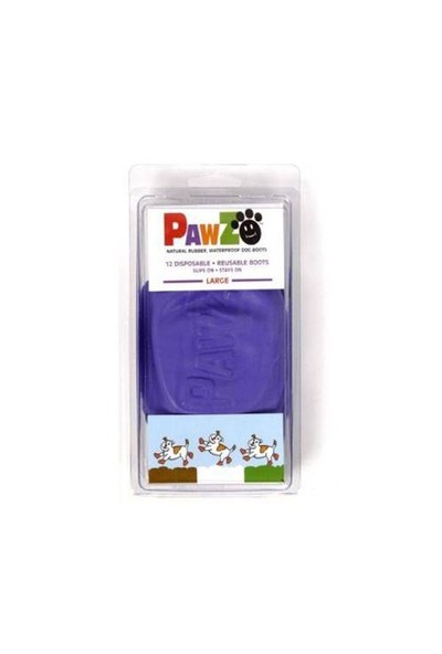 Pawz Köpek Galoşu Large ( Purple ) 12'Li