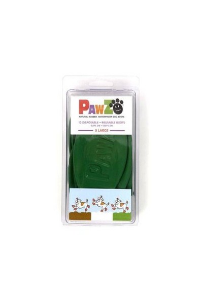 Pawz Köpek Galoşu X Large ( Green ) 12'Li