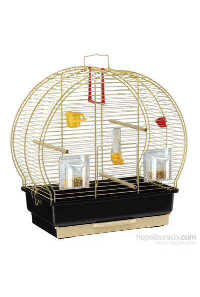 Ferplast Luna 2 Sarı - Pirinç Kuş Kafesi