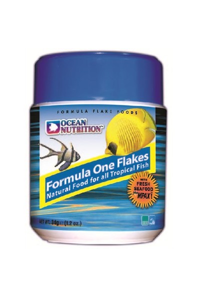 Ocean Nutrition Formula One Flake - 156 Gr. Deniz Balıkları için Etçil Pul Yem Ocean Nutrition Formula One Flake - 156 Gr. Deniz Balıkları için Etçil Pul Yem