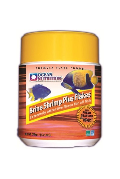 Ocean Nutrition Brine Shrimp Plus Flake - 71 Gr. Deniz Balıkları için Yüksek Proteinli Pul Yem Ocean Nutrition Brine Shrimp Plus Flake - 71 Gr. Deniz Balıkları için Yüksek Proteinli Pul Yem
