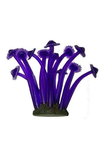 Silikon Mercan Dalı Mor Renkli