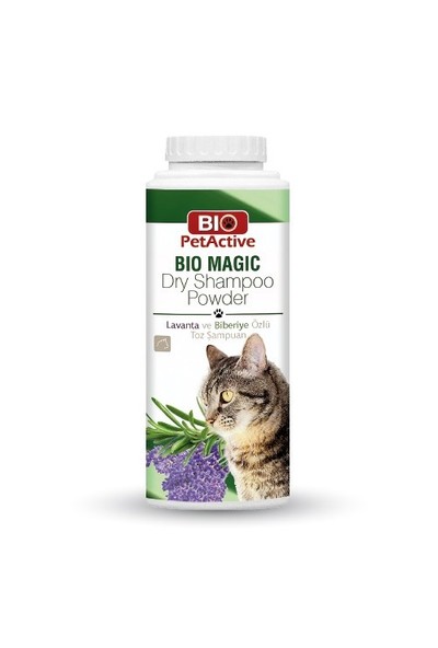 Biopetactive Toz Şampuan Bıomagıc Dry Shampoo Powder- (Kediler İçin Lavanta Ve Biberiye Özlü Toz Şam