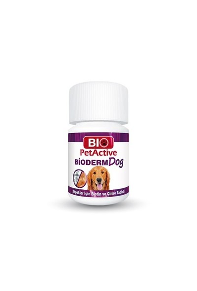 Biopetactive Çiğneme Tableti Bıodermdog (Biotin Ve Çinko Tableti) 37,5Gr Biopetactive Çiğneme Tableti Bıodermdog (Biotin Ve Çinko Tableti) 37,5Gr