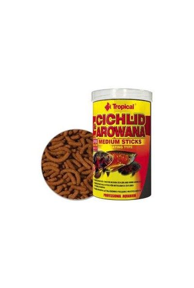 Tropical 63524 Cichlid & Arowana Medium Sticks 250 Ml Tropical 63524 Cichlid & Arowana Medium Sticks 250 Ml