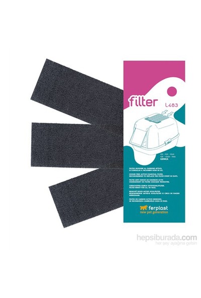 Ferplast L483 Kediuvalet Aktif Karbon. Filtre X3 Ferplast L483 Kediuvalet Aktif Karbon. Filtre X3