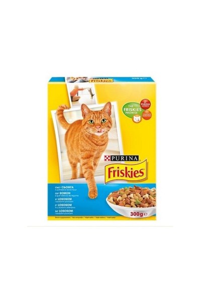 Friskies Somonlu Ve Sebzeli Yetişkin Kedi Maması 300Gr Friskies Somonlu Ve Sebzeli Yetişkin Kedi Maması 300Gr