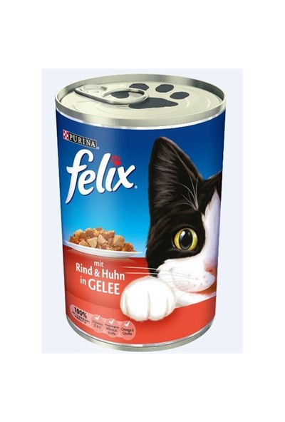 Felix Sığır Etli Kedi Konservesi 400Gr Felix Sığır Etli Kedi Konservesi 400Gr