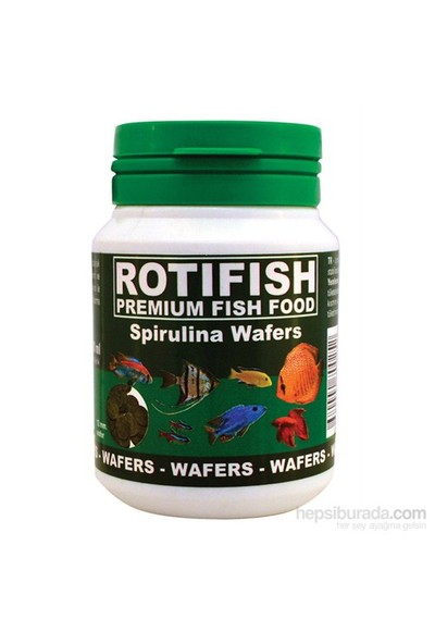 Rotifish Spirulina Wafers 100Ml (50Gr.) Spirulina Katkılı Wafer Yem. Rotifish Spirulina Wafers 100Ml (50Gr.) Spirulina Katkılı Wafer Yem.