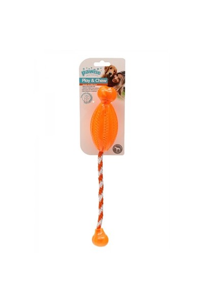 Pawise Kemirme Köpek Oyuncağı İpli Rugby Topu Pawise Kemirme Köpek Oyuncağı İpli Rugby Topu