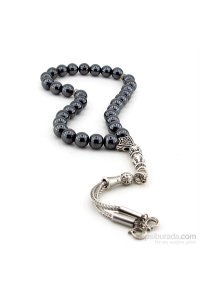 Solfera Hakiki Hematit Doğal Taş Mineral Tesbih Ts548