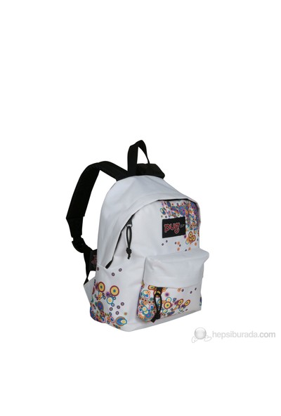 Pug Mini Sırt Çantası Beyaz Boncuk (0050-3) Pug Mini Sırt Çantası Beyaz Boncuk (0050-3)