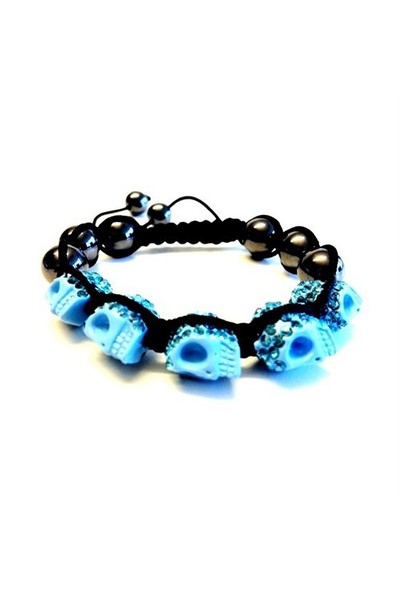 Betico Fashion Mavi Kurukafa Bileklik