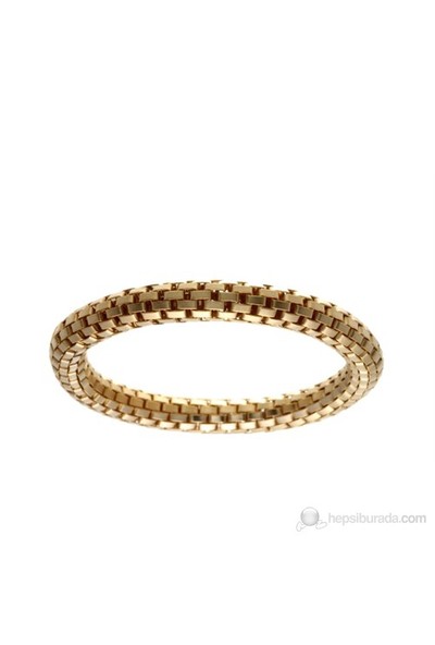Lochers Altın Kaplama Özel Çelik Örgü Bileklik