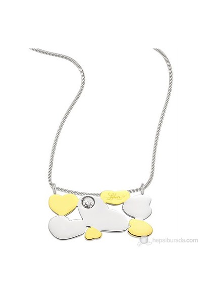 Lochers Kalp Desenli Çelik Kolye