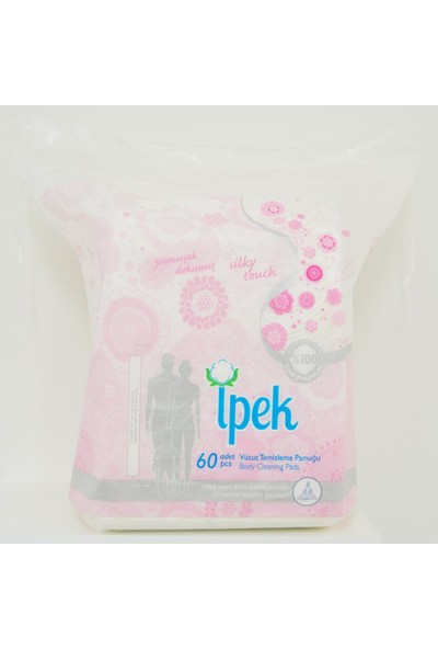 İpek Vücut Temizleme Pamuğu 60lı