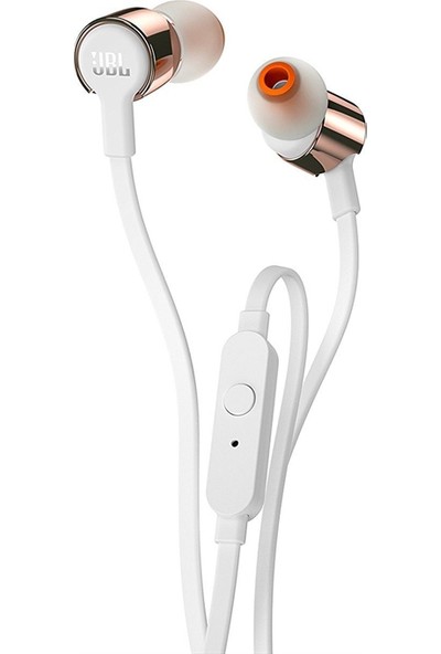 JBL T210 Beyaz-Altın Kablolu Kulak İçi Kulaklık JBL T210 Beyaz-Altın Kablolu Kulak İçi Kulaklık