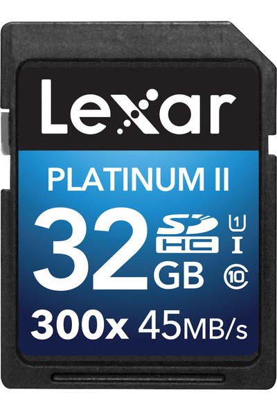 Lexar 32GB 300X Premium II SDHC Hafıza Kartı Class10 U1 45MB/sn (LSD32GBBEU300) Lexar 32GB 300X Premium II SDHC Hafıza Kartı Class10 U1 45MB/sn (LSD32GBBEU300)