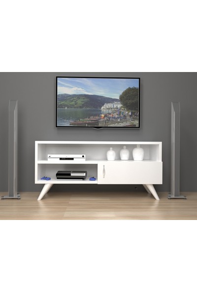 Givayo 1961 Tv Sehpası 90 Cm Beyaz Givayo 1961 Tv Sehpası 90 Cm Beyaz