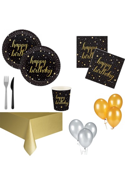Roll Up Party Var Işıltılı Doğum Günü Parti Seti 16 Kişilik