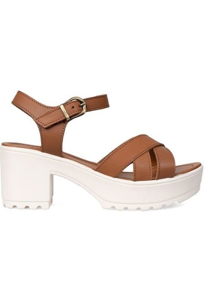 Greyder 30050 Sezon Trend Kadın Sandalet Taba