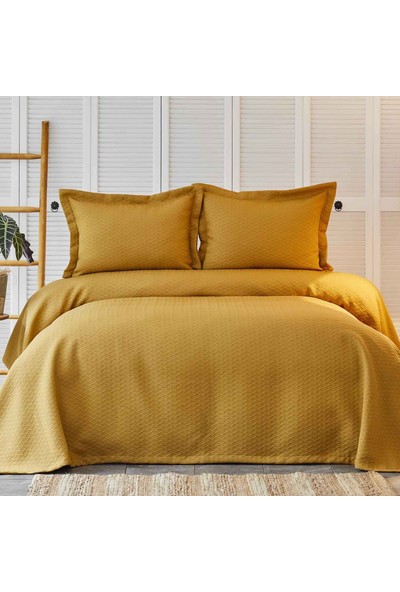Karaca Home Charm Bold Hardal Tek Kişilik Yatak Örtüsü Seti