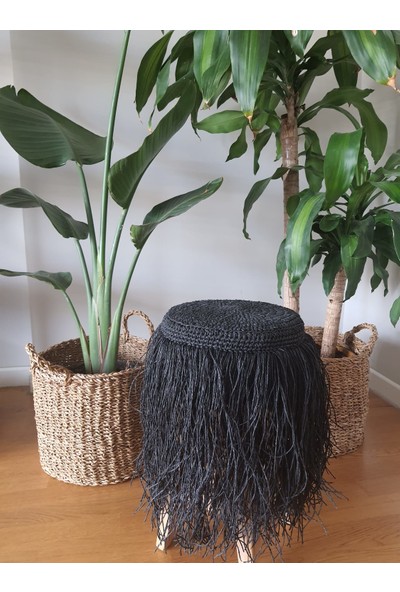 Bohemart Boho Tabure Puf Hasır Elyapımı